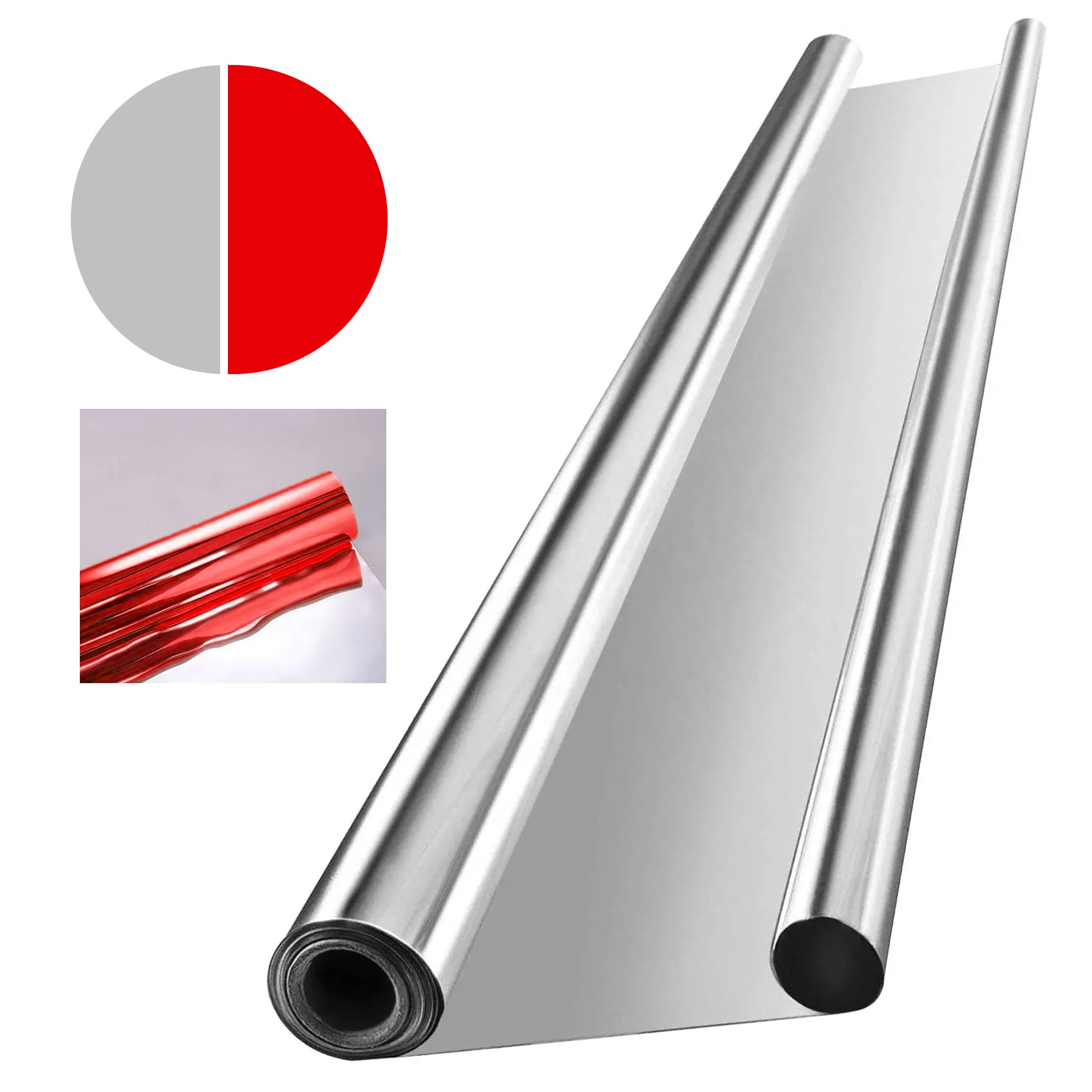 Camerastuff BD2011 Double-Sided Reflective Mylar Film Sheet Silver & R