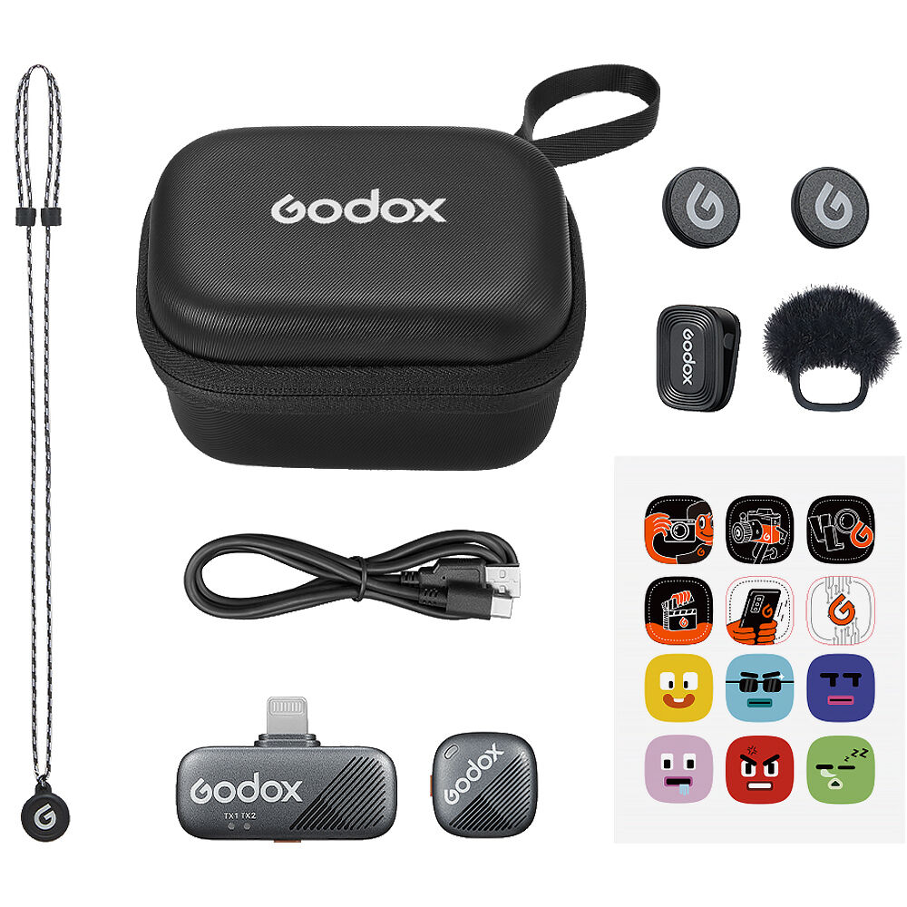 Godox Cube-S Wireless Microphone System with Lightning Connector for i ...