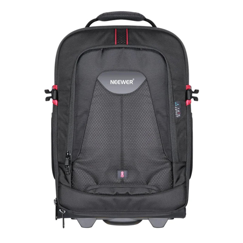 Neewer 2-in-1 Trolley Wheeled Camera Backpack Bag Red – CameraStuff