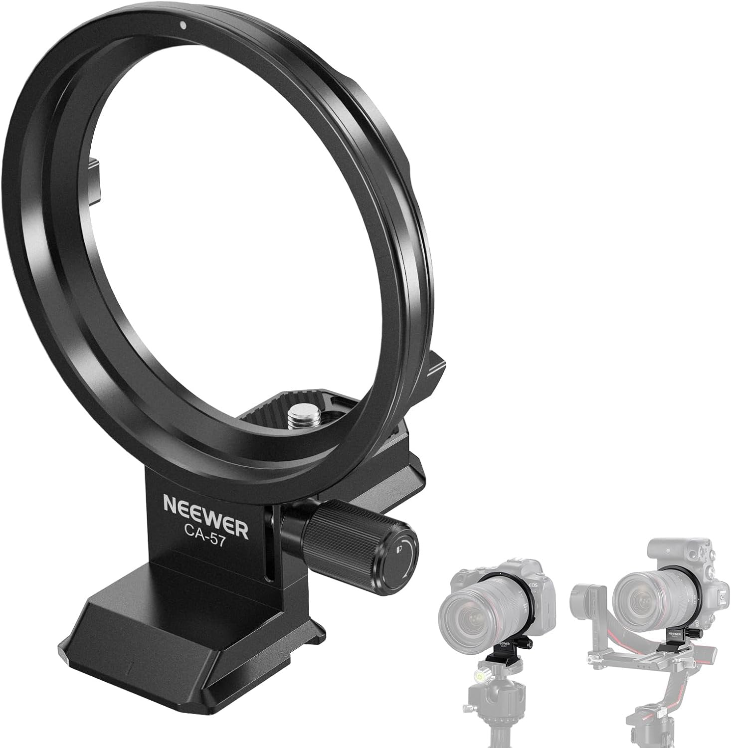 Neewer CA057 Rotatable Camera Lens Collar for Canon R5 R5C R6 Mark II ...