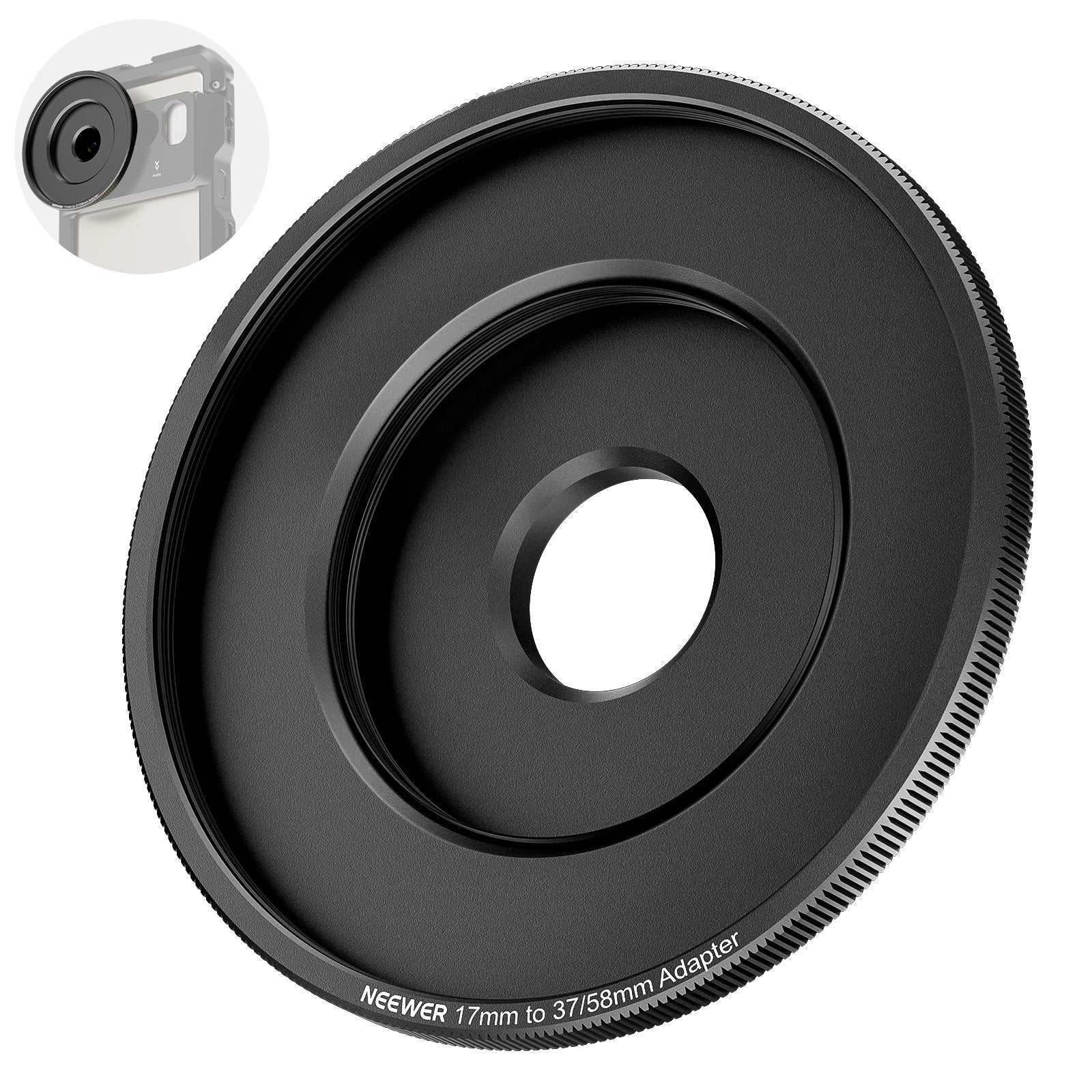 Neewer PA062 Lens Phone Filter Adapter Ring 17mm